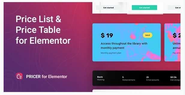 Pricer – Price List for Elementor – CreativeSea