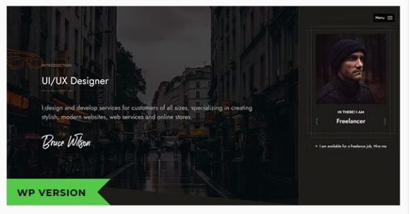 Resumo Personal Portfolio WordPress Theme – CreativeSea
