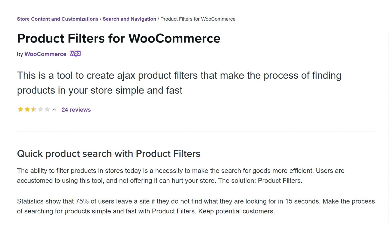 WooCommerce – Product Filters – CreativeSea