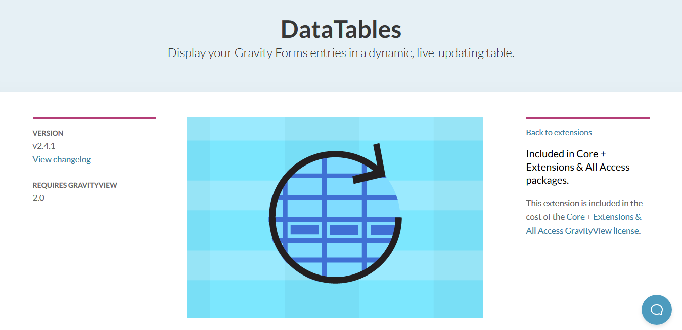 GravityView – DataTables Extension – CreativeSea