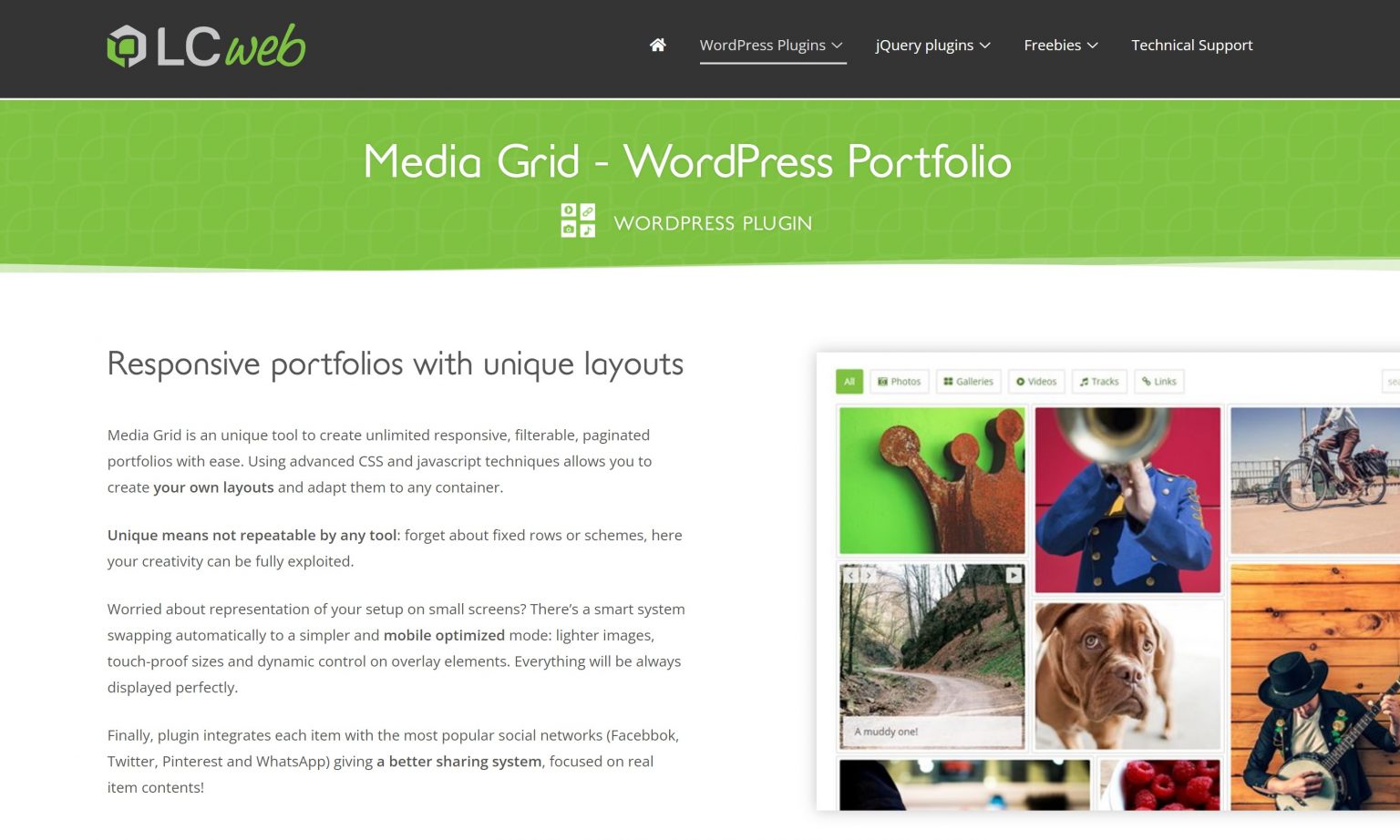 Media Grid – WordPress Responsive Portfolio – CreativeSea