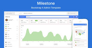 Milestone – Bootstrap 4 Admin Template – CreativeSea